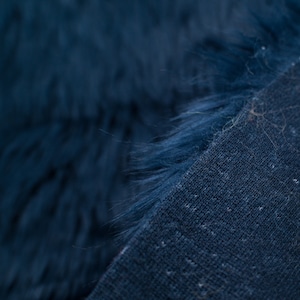 Navy Blue Luxury Shag Faux Fur Fabric - Etsy