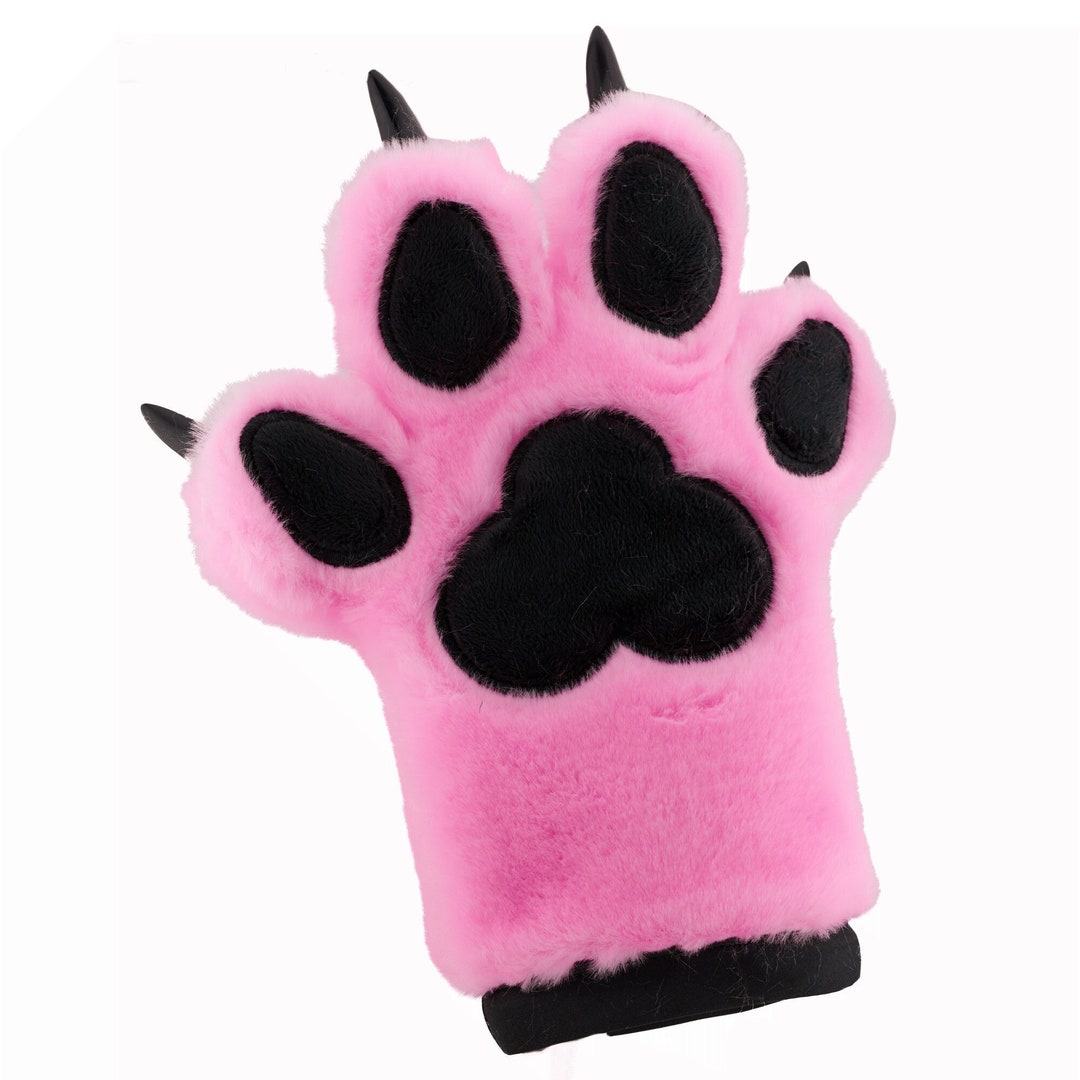 Pink Handmade Four Finger Fursuit Paws With Claws - Etsy