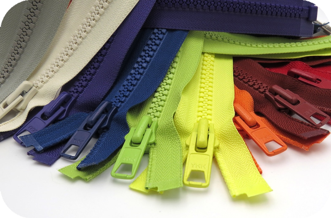 YKK Vislon #10 Plastic Separating Zippers - 24" - Etsy