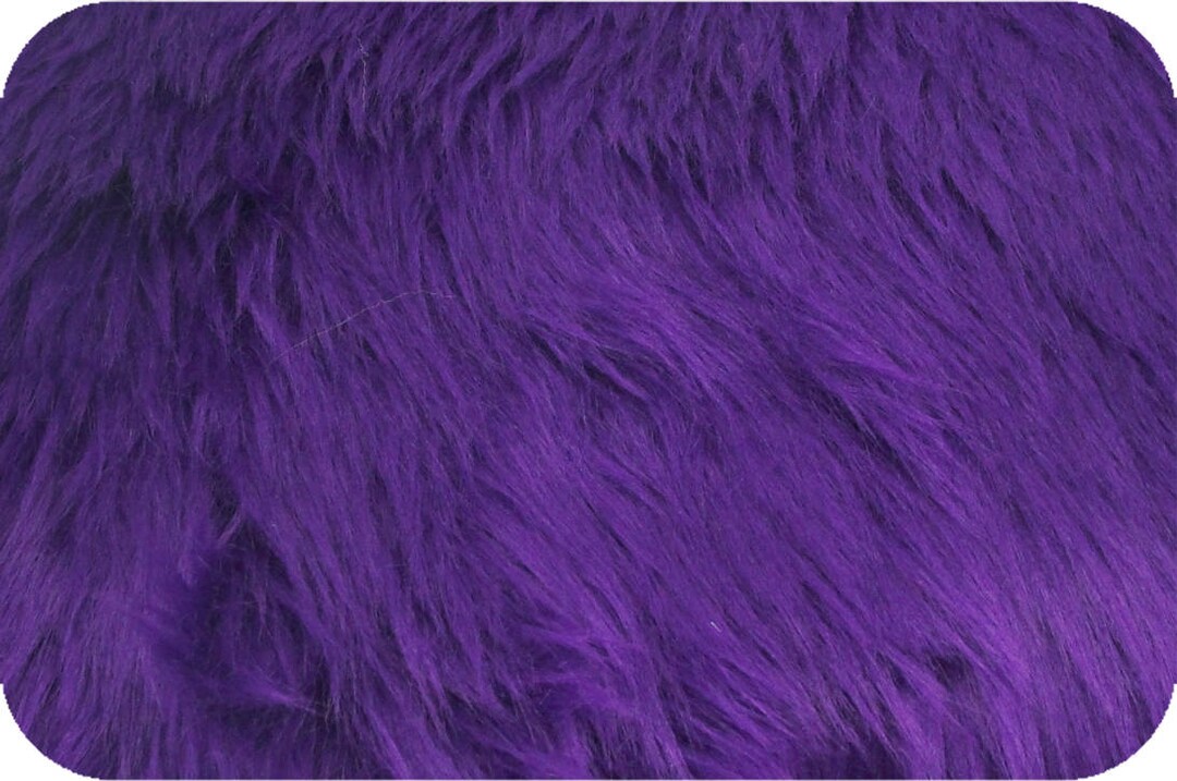 Purple Luxury Shag Faux Fur Fabric - Etsy