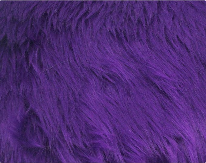 Purple Luxury Shag Faux Fur Fabric - Etsy