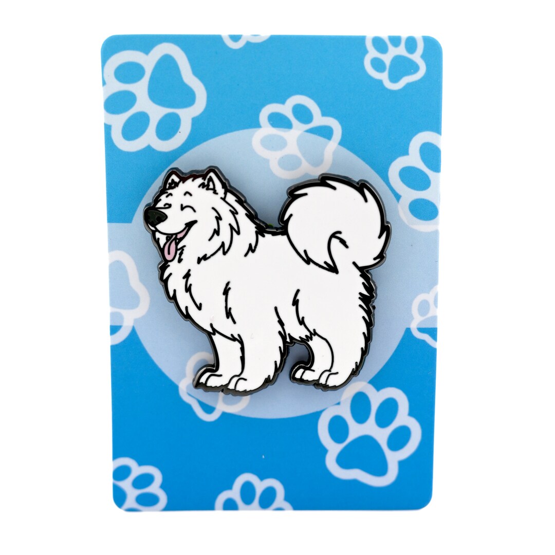 Samoyed Dog Enamel Pin - Etsy
