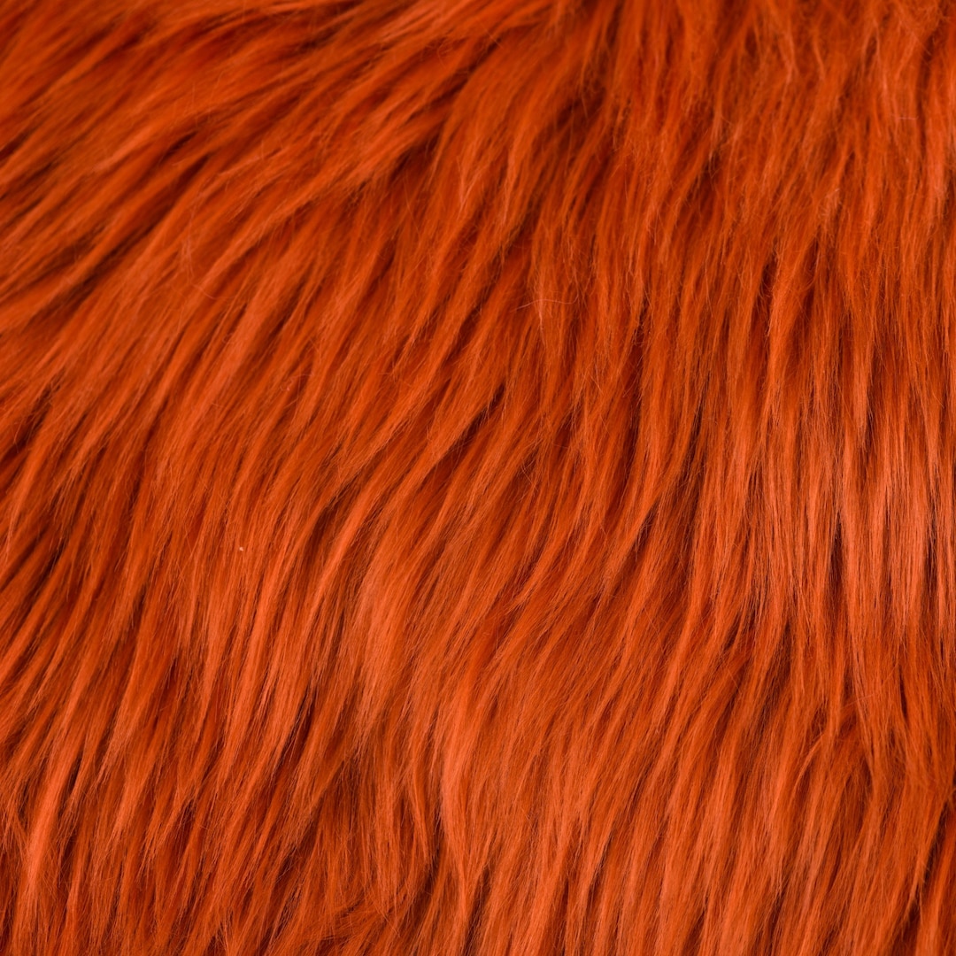 Rust Luxury Shag Faux Fur Fabric - Etsy