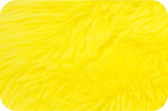 Sunshine Yellow Luxury Shag Faux Fur Fabric | Etsy