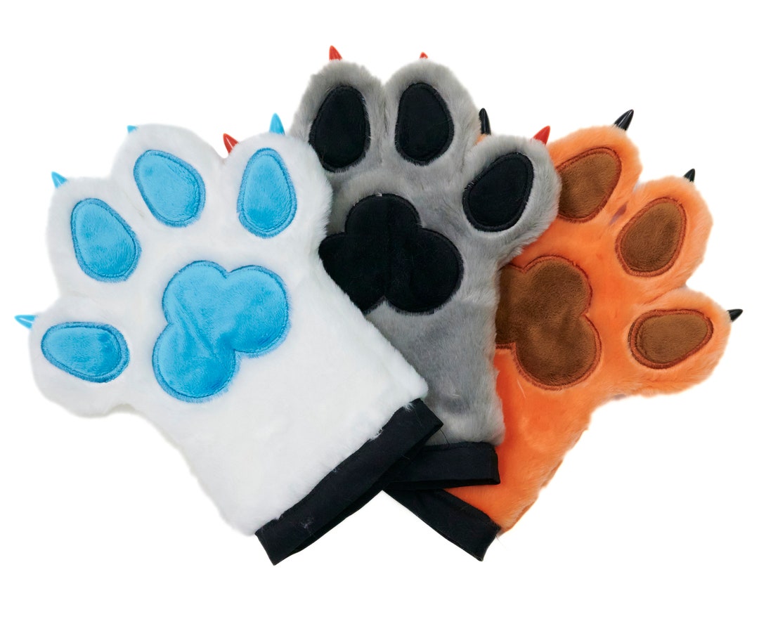 Handmade Four Finger Fursuit Paws With Claws (16 Color Options!) - Etsy