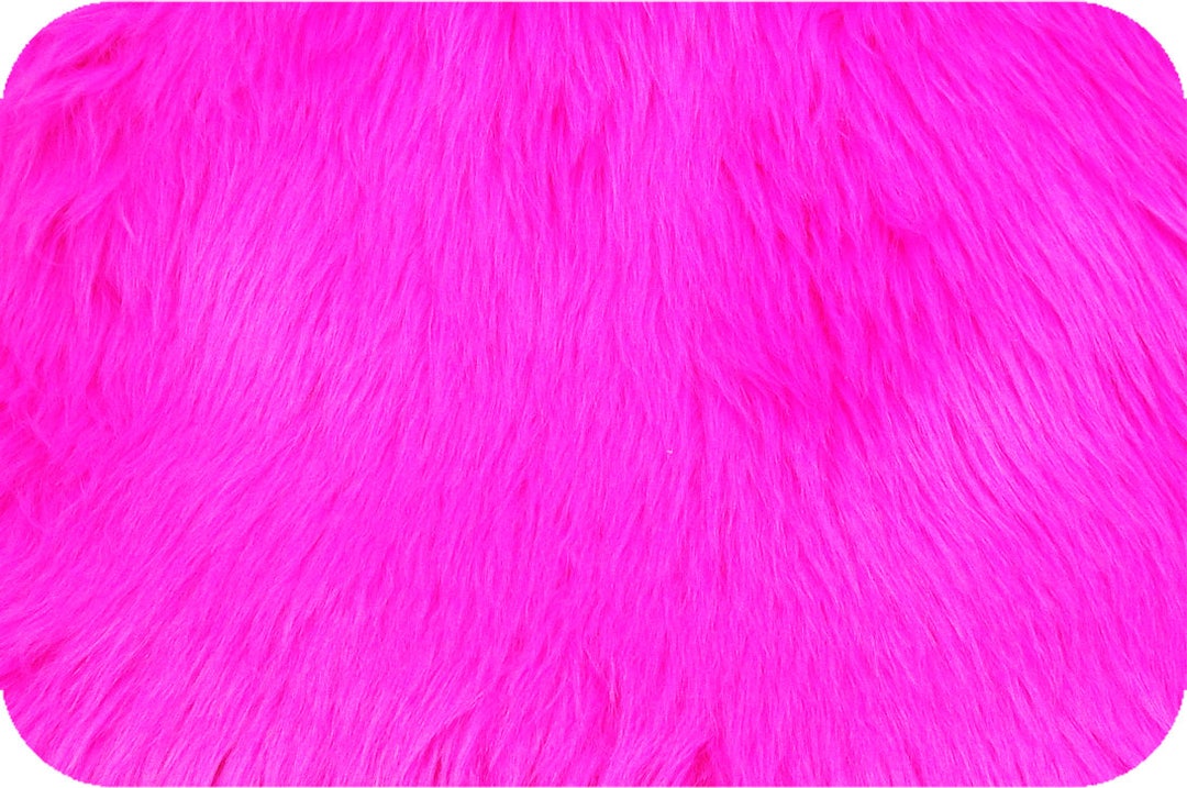 Hot Pink Luxury Shag Faux Fur Fabric - Etsy