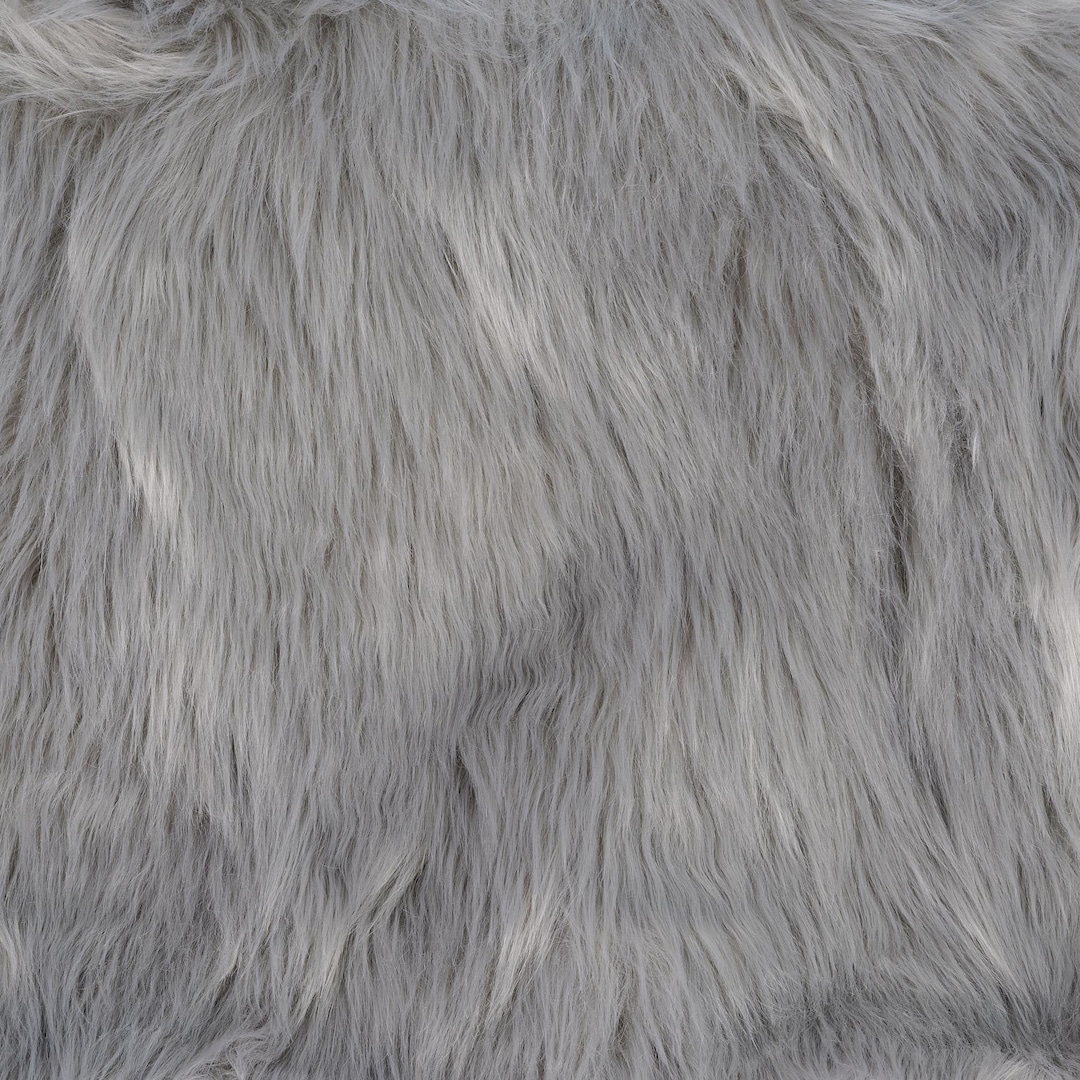 Silver Luxury Shag Faux Fur Fabric - Etsy