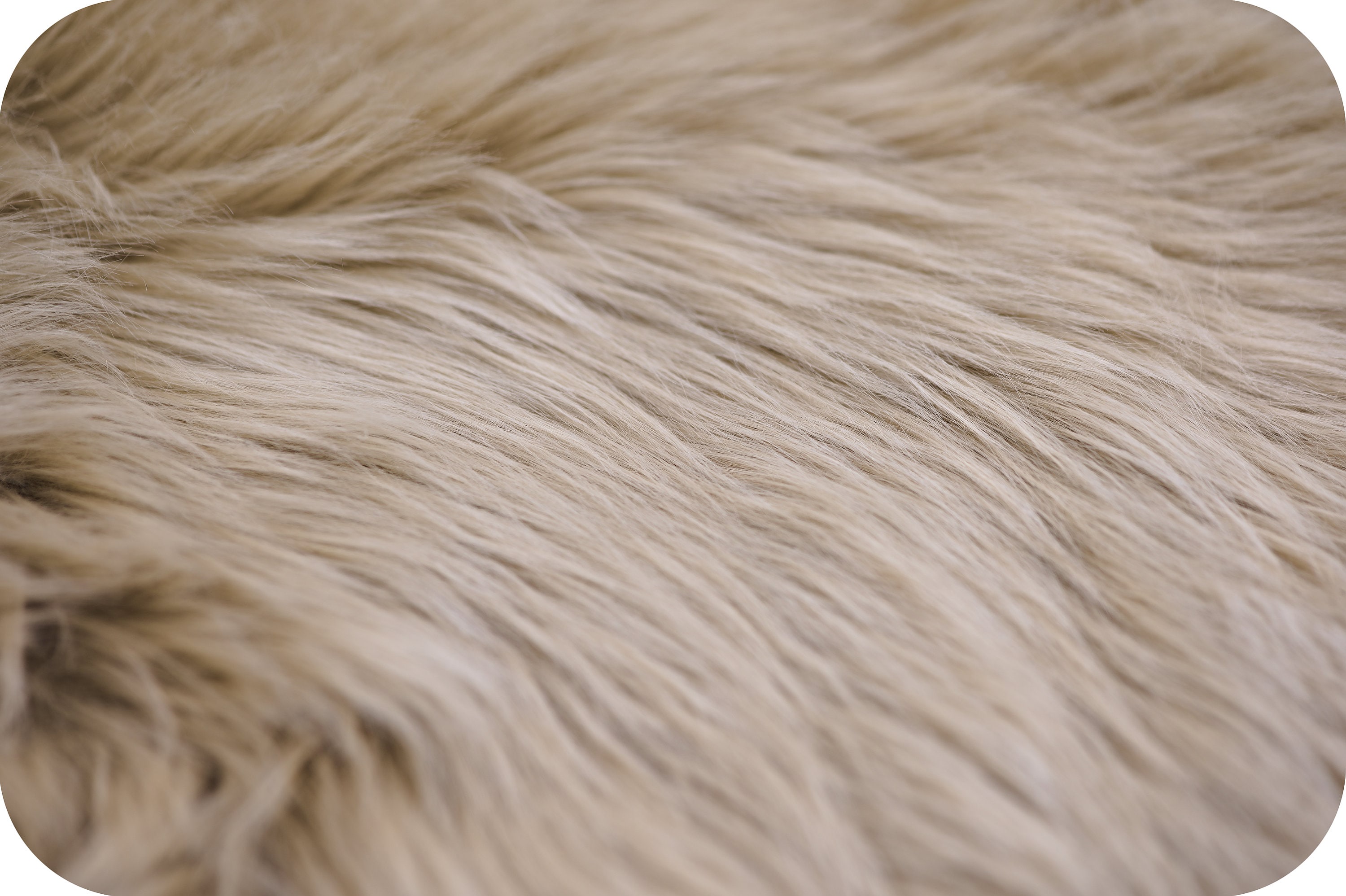 Sand Luxury Shag Faux Fur Fabric - Etsy
