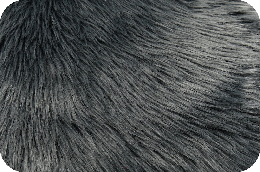 Gray Luxury Shag Faux Fur Fabric - Etsy