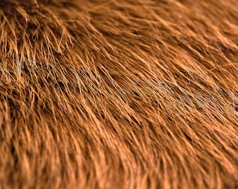 Eden DARK BROWN Shaggy Long Pile Soft Faux Fur Fabric for - Etsy