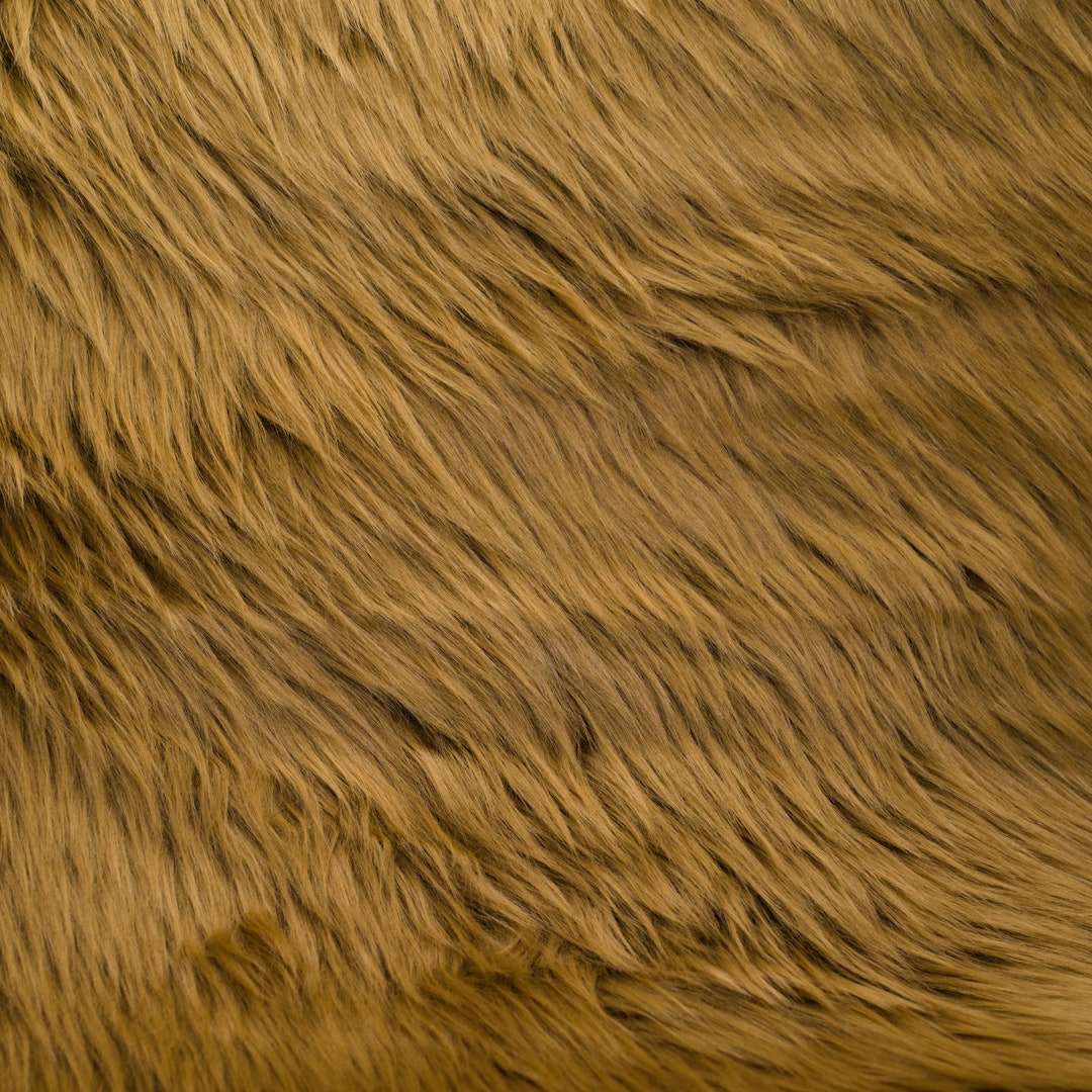 Caramel Luxury Shag Faux Fur Fabric - Etsy