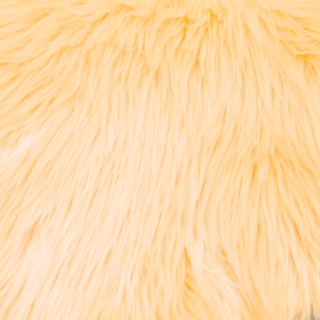 Butter Yellow Luxury Shag Faux Fur Fabric - Etsy