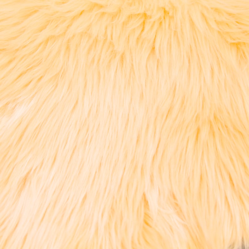 Butter Yellow Luxury Shag Faux Fur Fabric - Etsy