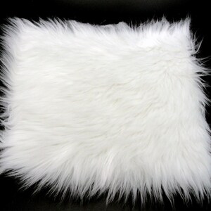 White Luxury Shag Faux Fur Fabric Etsy