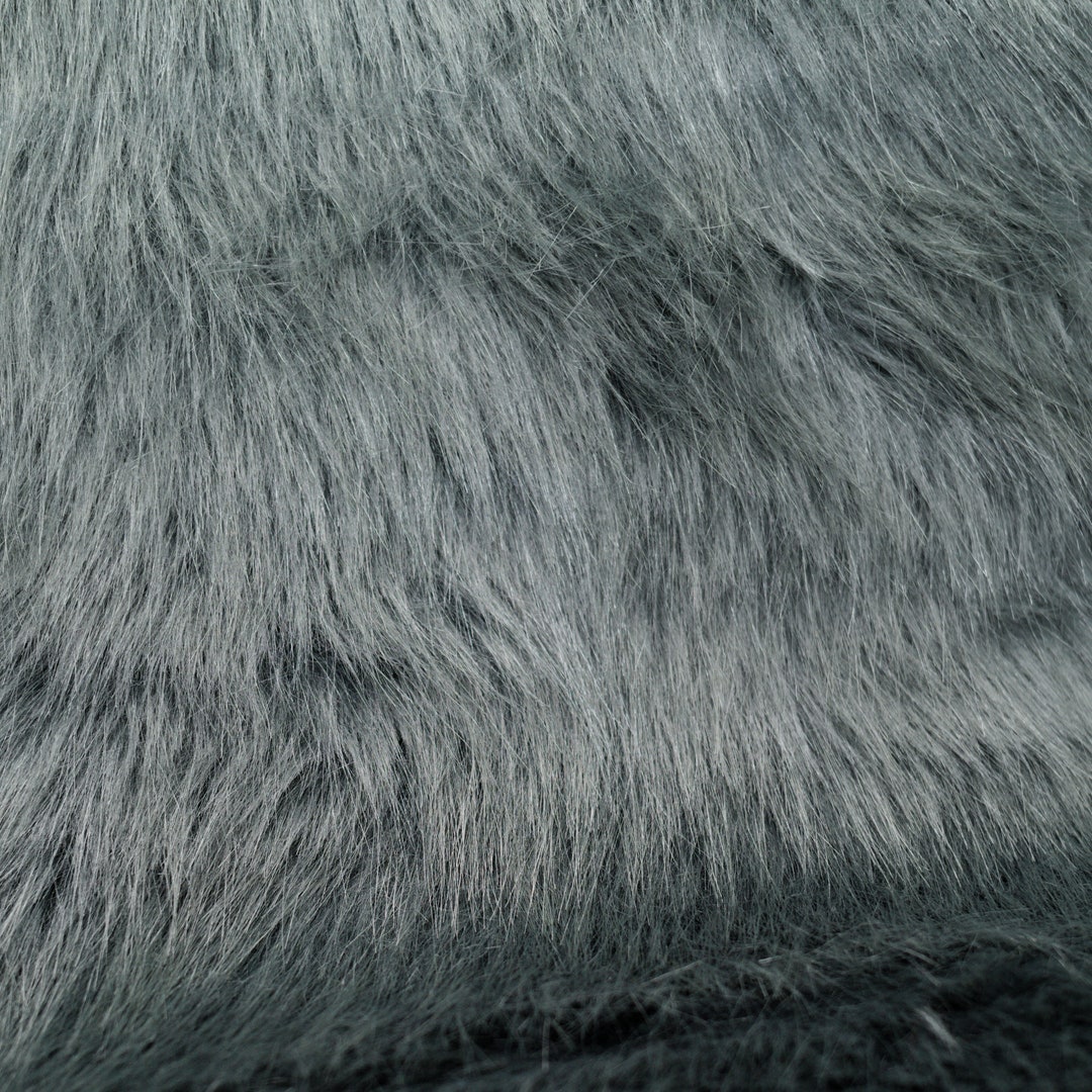 Gray Luxury Fox Faux Fur Fabric - Etsy