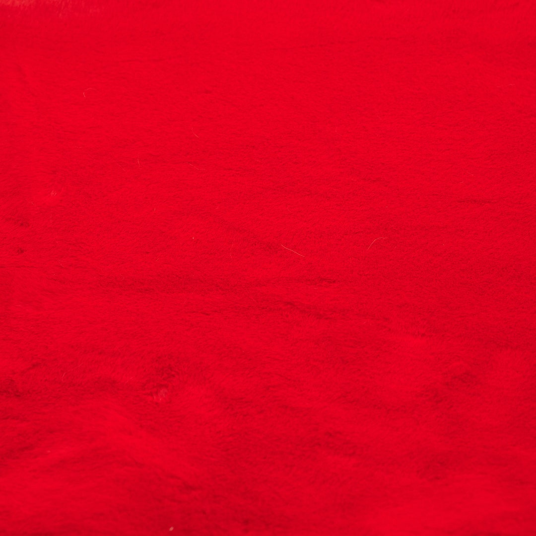 Fire Red Beaver/seal Faux Fur Fabric - Etsy