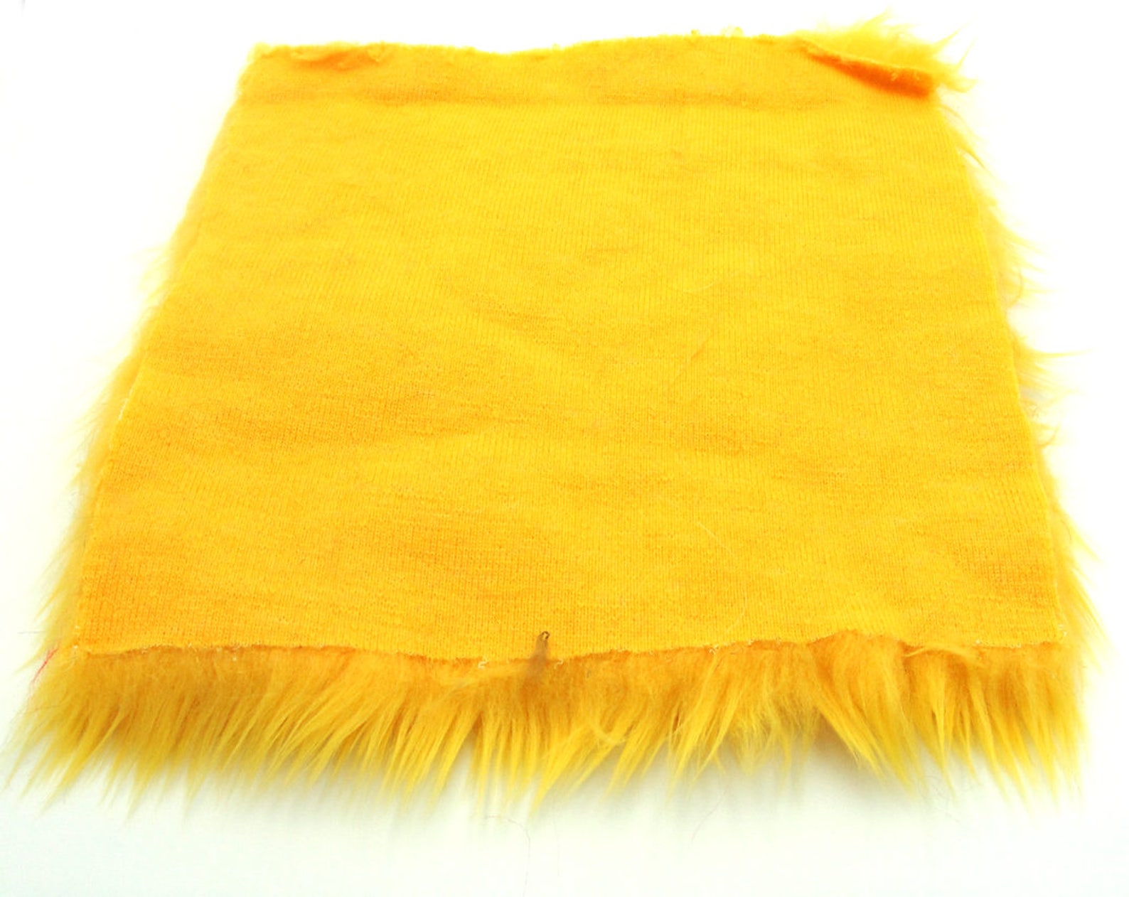 Yellow Luxury Shag Faux Fur Fabric Etsy