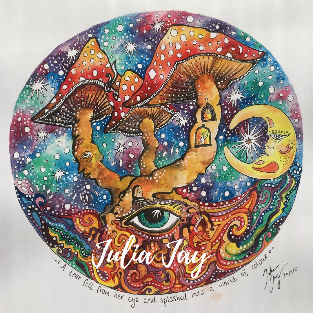 A Tear Fell From Her Eye & Splashed Into a World of Colour - Etsy