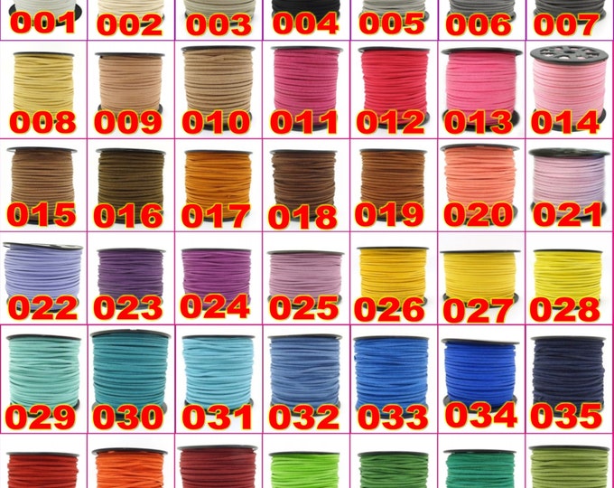 3mm Flat Faux Suede Leather Cord,diy Leather String Cord Supplies,faux ...