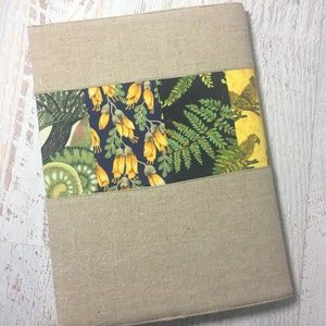 Handmade Linen Fabric Notebook, Journal, Diary, Floral Notebook Cover ...