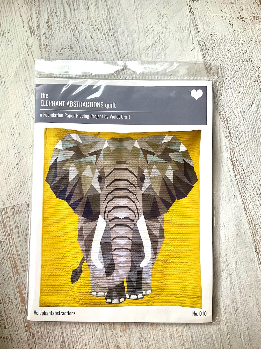 The Elephant Abstractions Quilt Pattern by Violet Craft, Foundation ...