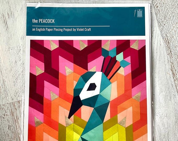 The Peacock Quilt Pattern by Violet Craft, English Paper Piecing - Etsy
