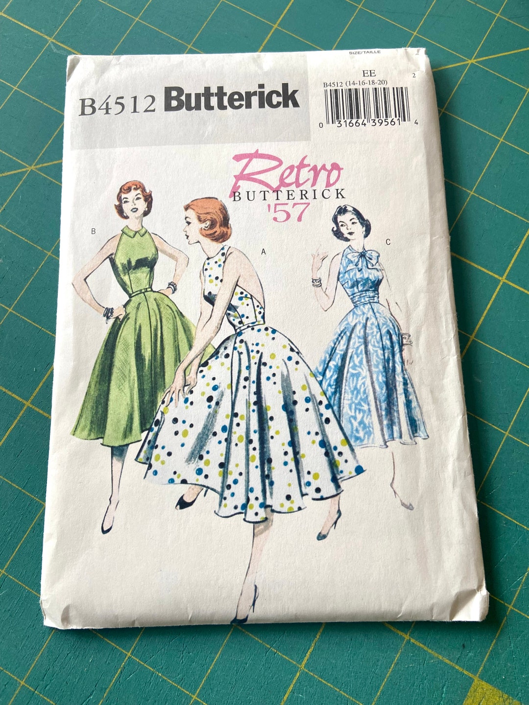 Butterick 4512 Misses' Dresses Retro 1957, Women's Retro Halter Dress ...
