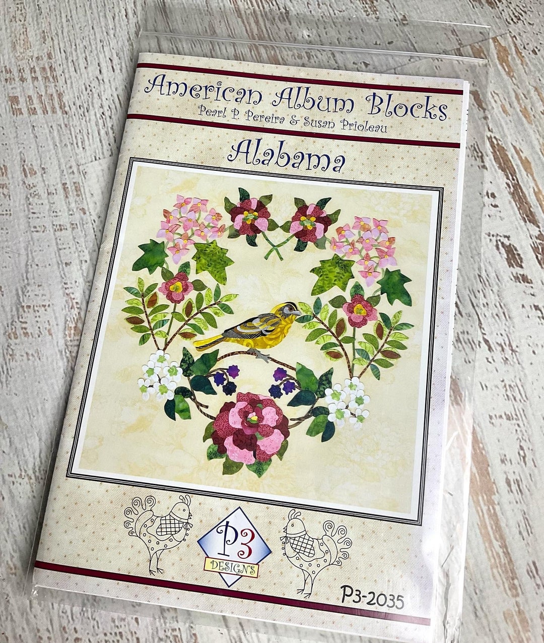 Alabama State Bird Flower Applique Block Pattern, Quilting - Etsy