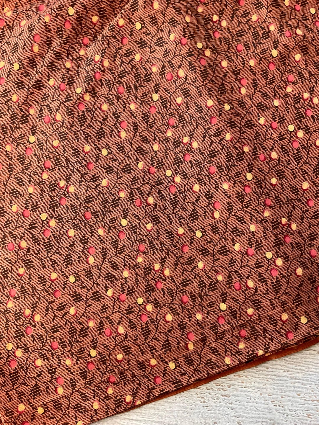 Vintage Berry Vine Cotton Fabric: Cocheco Print Works (half Yard) - Etsy