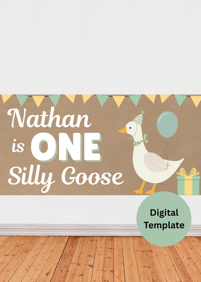 Painted Banner Digital Template Bundle for Birthdays - Etsy