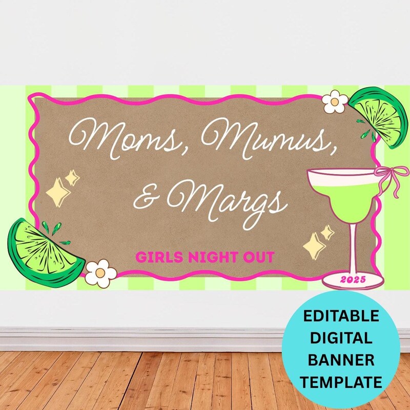 Margarita Banner Template - Etsy