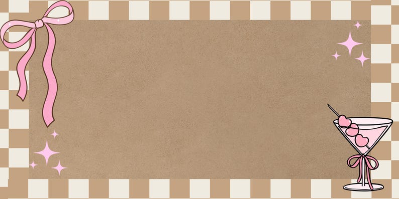 Girly Banner Border Template Bundle: Projector Stencil Designs (digital ...