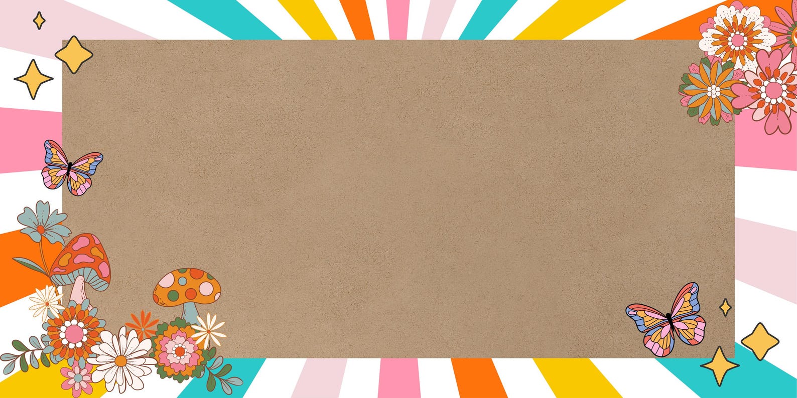 Girly Banner Border Template Bundle: Projector Stencil Designs (digital ...