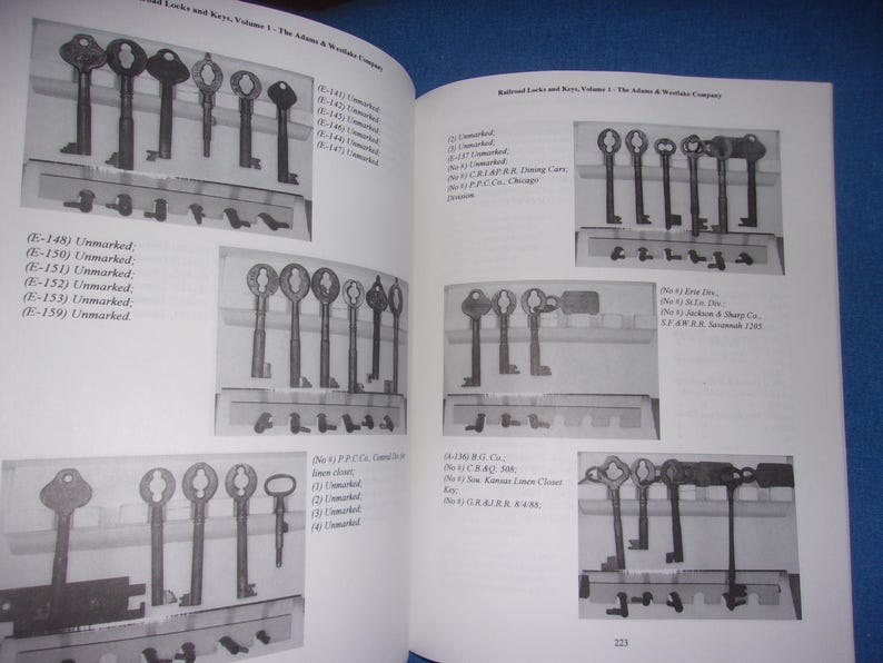 Railroad Locks and Keys Volume 1 Barrett and Gross Adams & Westlake ...