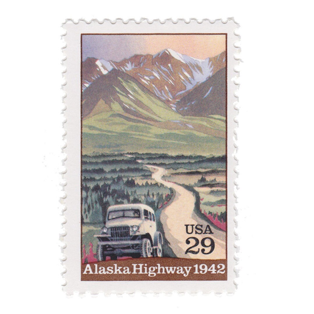 8x ALASKA HIGHWAY 1992 29c Unused Vintage Postage Stamp Free Shipping ...