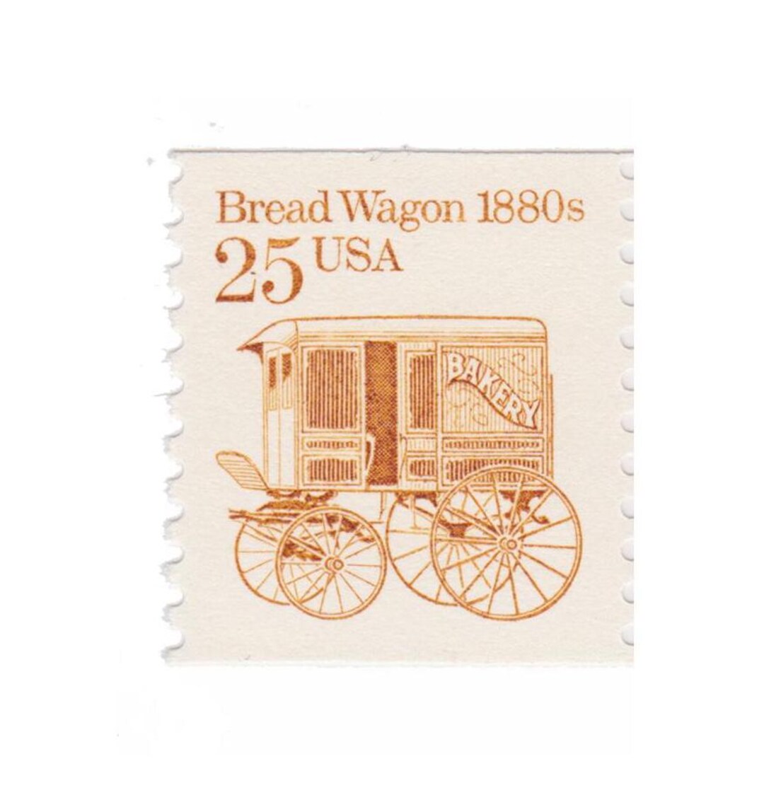 1986 25c Bread Wagon Single Vintage Unused Postage Stamp Item No. 2136 ...