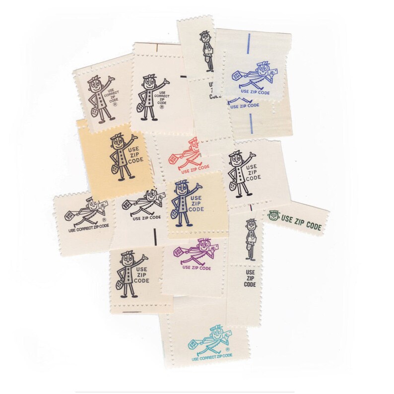Mr. Zippy Pack of 15 Zip Code Icon From the 1960's - Etsy