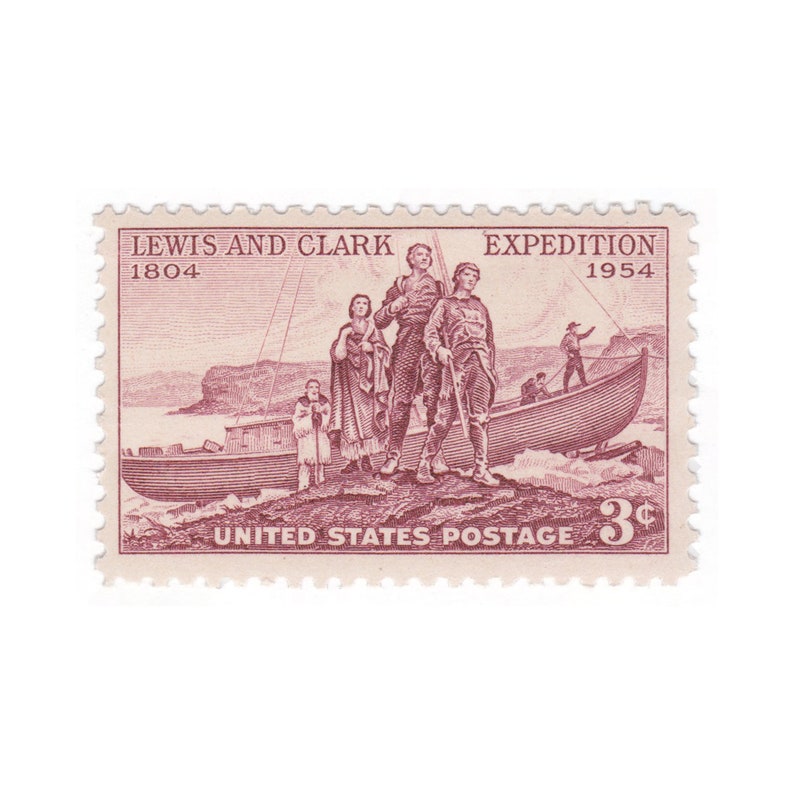 1954 3c Lewis and Clark US Vintage Postage Stamp Scott No. 1063 - Etsy
