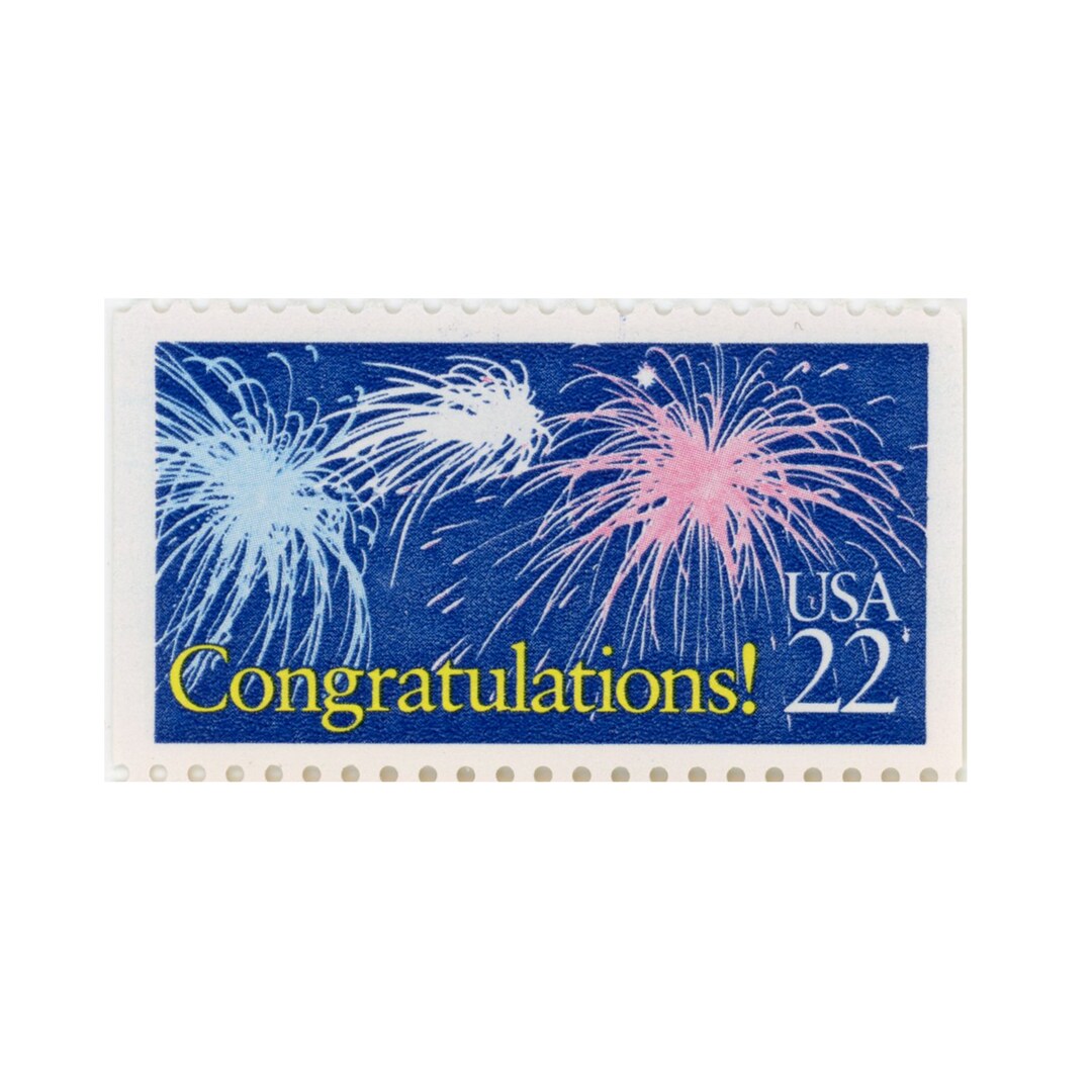 1987 22c Special Occasions Congratulations Single Unused Vintage ...