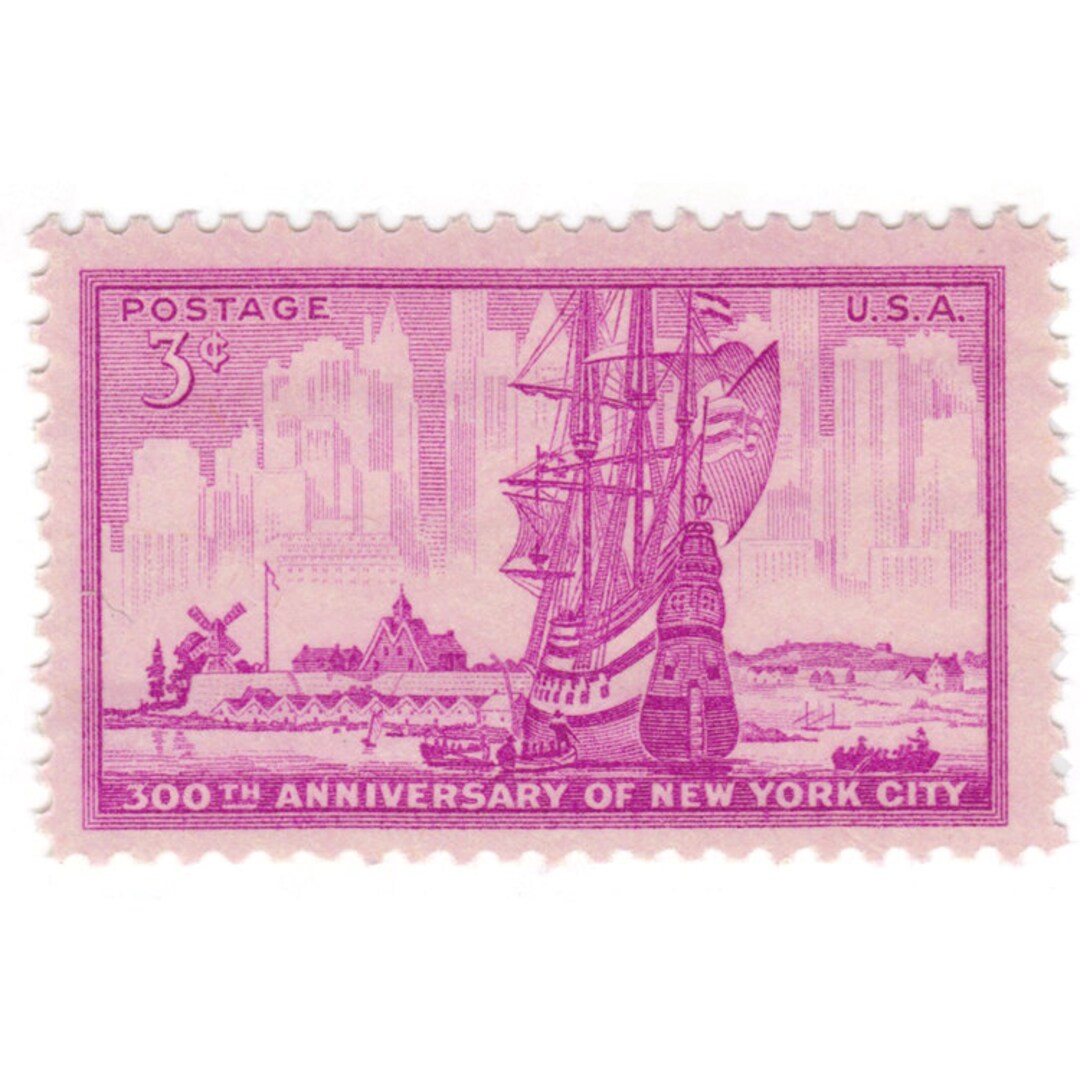 1953 3c New York City Single Unused Mint US Vintage Postage Stamp Scott ...