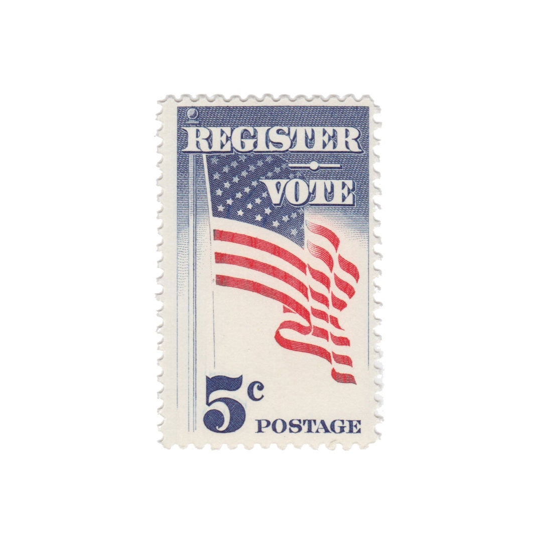1964 5c Register to Vote Single US Vintage Postage Stamp Scott No. 1249 ...