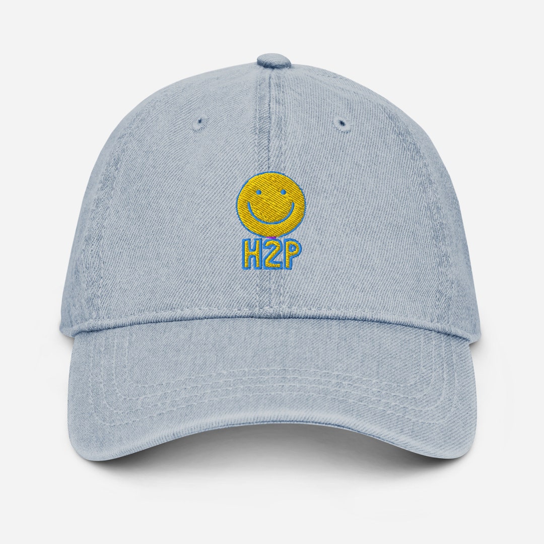 H2P Smiley Face Denim Hat - Available in 3 Colors of Denim! - Etsy