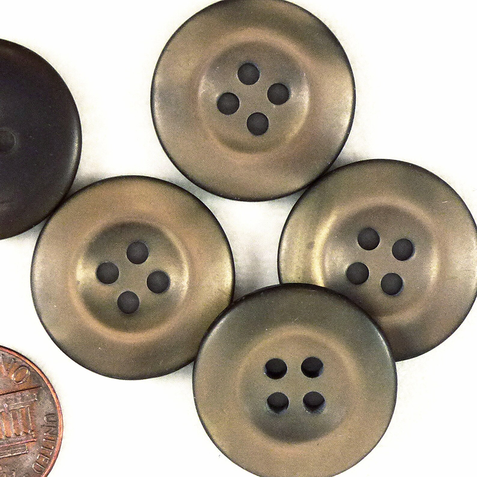 Pearlescent Taupe Button w/ Sloped Edge 23 mm | Etsy