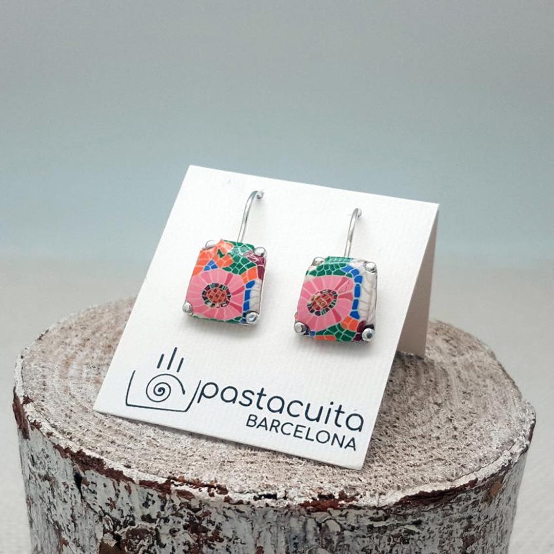 Handmade Drop Polymer Clay Earrings ,gaudi Barcelona Style ...