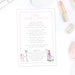 Time Capsule Birthday Invitation Insert Card First Birthday Invitation ...