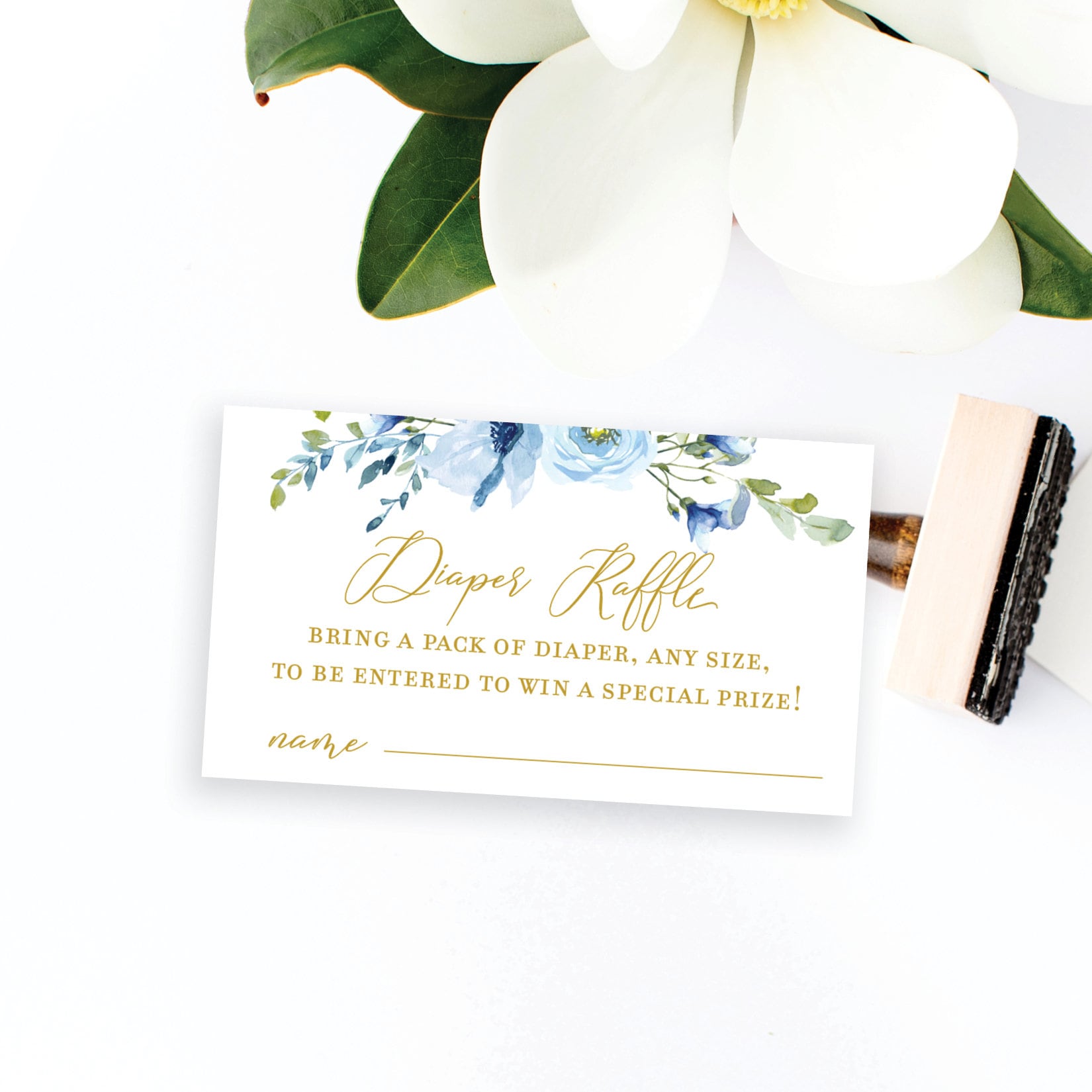 Oh Boy Baby Shower Diaper Raffle Diaper Raffle Card Insert | Etsy