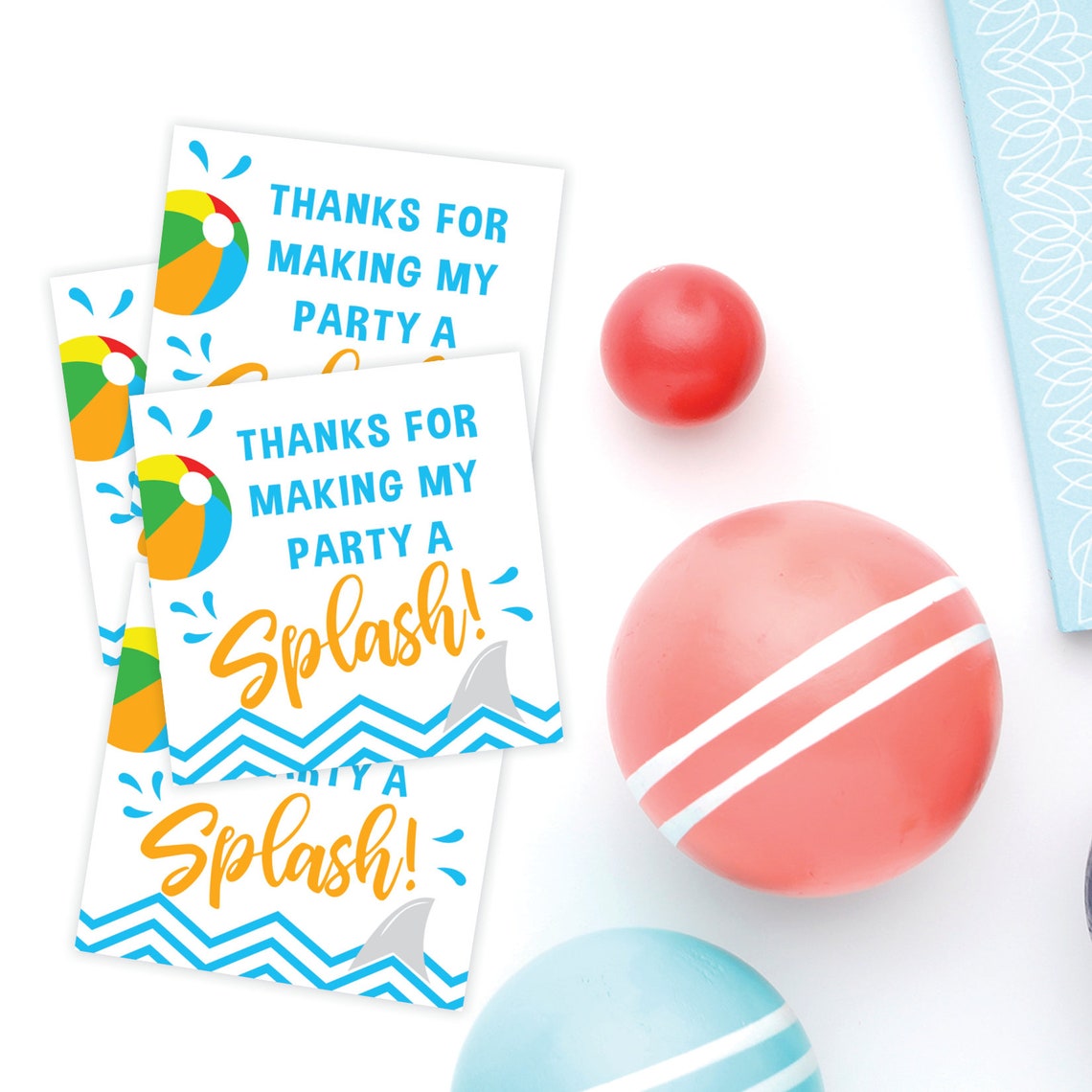 Splish Splash Favor Tags Pool Party Favor Tags Gift Tags - Etsy