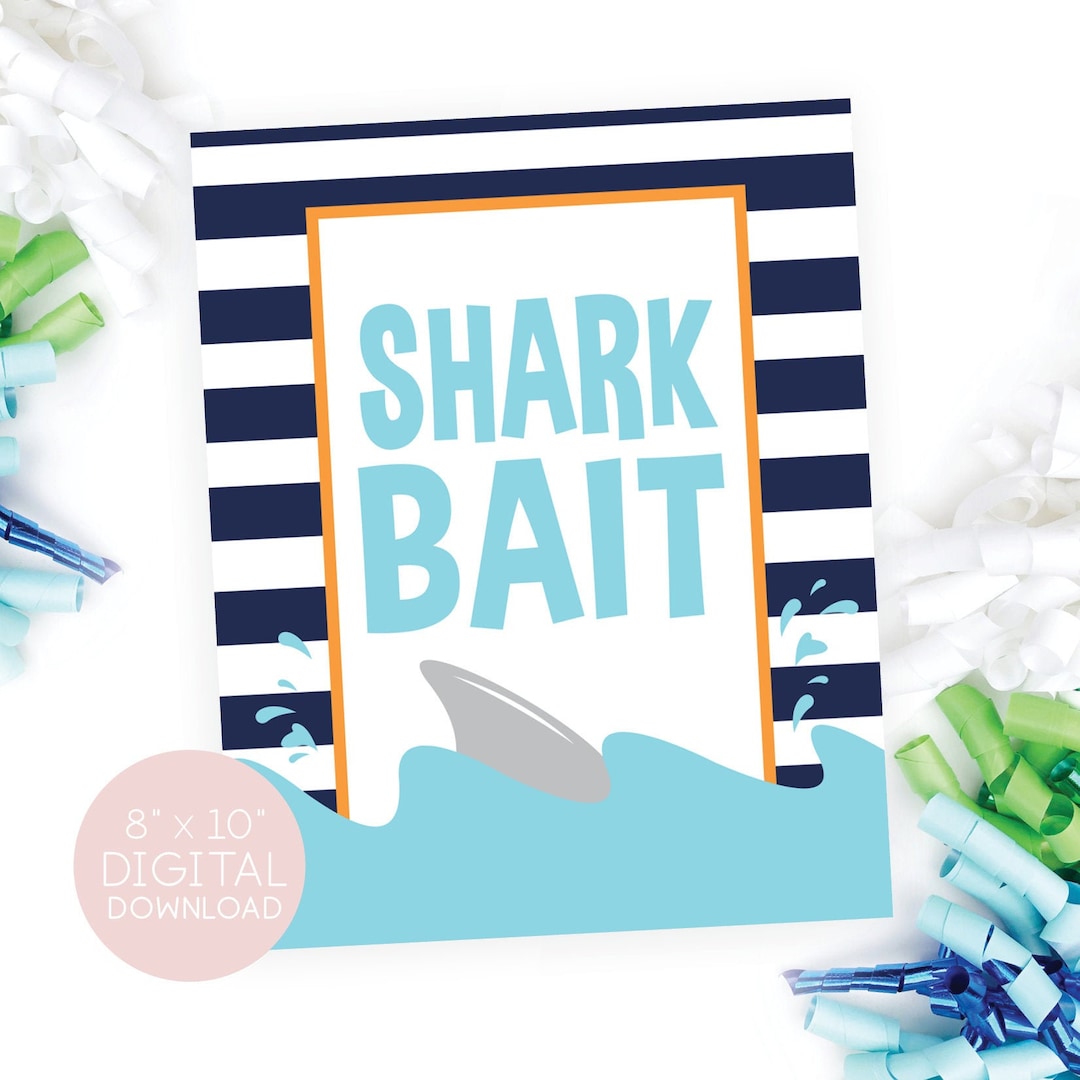 Baby Shark Birthday Sign · Shark Party · Modern Shark Decor · Shark ...