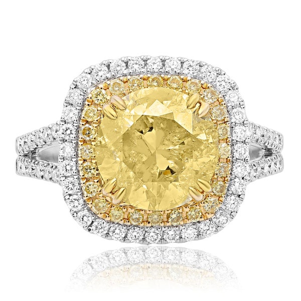 Simulated Diamond Engagement Ring - Etsy