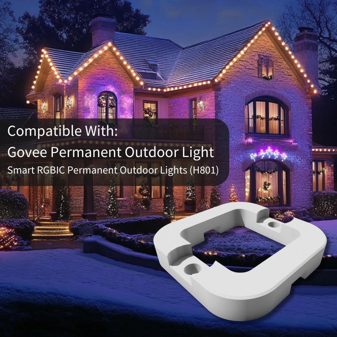 Govee Compatible Permanent Outdoor Light Mount Bracket Soffit Clip ...